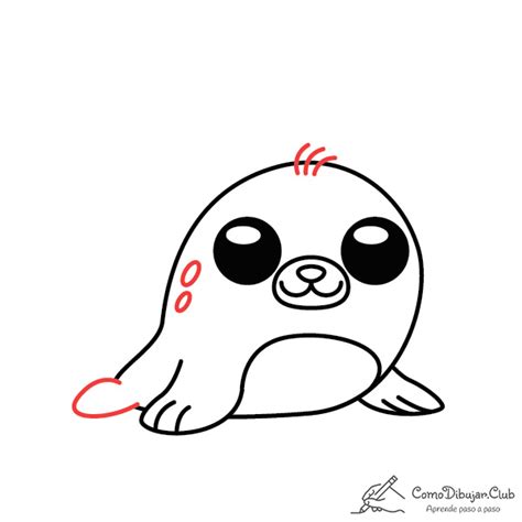 Cómo Dibujar Una Foca Kawaii Comodibujarclub