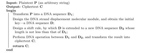 an operational dna strand displacement encryption approach