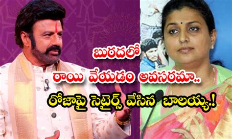 బరదల రయ వయడ అవసరమ రజ ప సటరస వసన బలయయ Balakrishna Shocking Comments On Roja