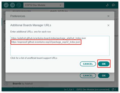 Install The Esp32 Boardimportant — Sunfounder Universal Maker Sensor Kit Documentation