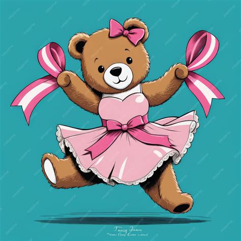 Premium Vector Vector Illustration Of Cute Cartoon Teddy Bear With