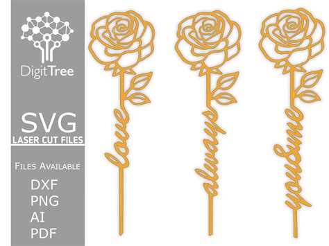 Rosas Rosa Para Corte Láser Archivo Svg Listo Descarga Etsy México