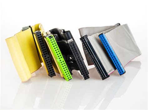 Outdated Cable Ide Sata Cable For Connecting Hard Drives And Drives In