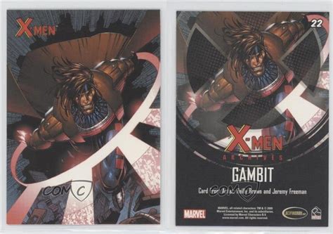2009 Rittenhouse Marvel X Men Archives Gambit 22 B7b Ebay