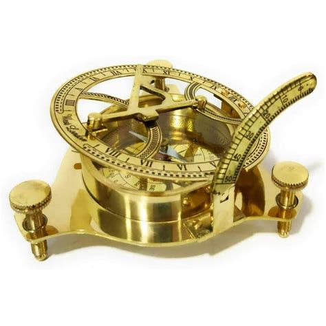 5 Sundial Compass Solid Brass Sun Dial