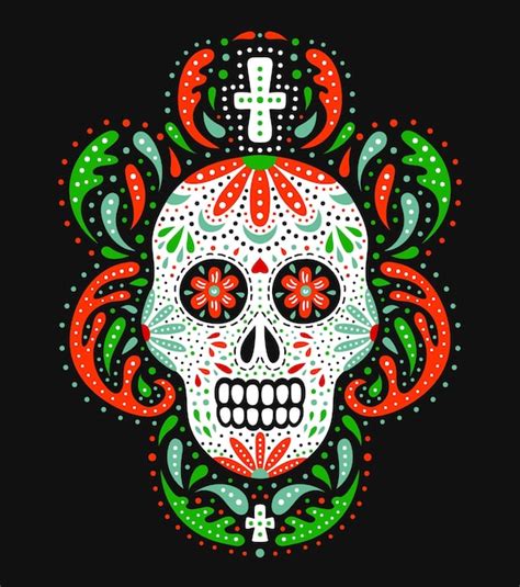 Premium Vector Traditional Mexican Sugar Skull