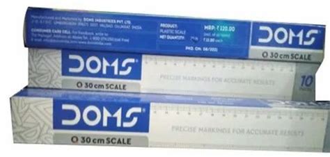 Plastic Doms 30cm Scale Ruler At ₹ 12box In Bengaluru Id 25235306655