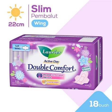 Jual Laurier Active Day Super Slim Wing 18 S Shopee Indonesia