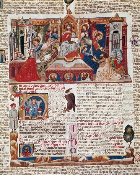 Frontispiece Page Of The Manuscript Of Decret De Gratien Concordia Discordantium Canonum Or