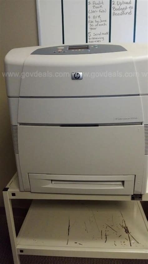 Hp 5550dn Laser Jet Printer Govdeals