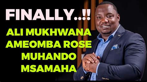 Finally Ali Mukhwana Alia Akiomba Rose Muhando Live Youtube