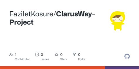 Github Faziletkosureclarusway Project