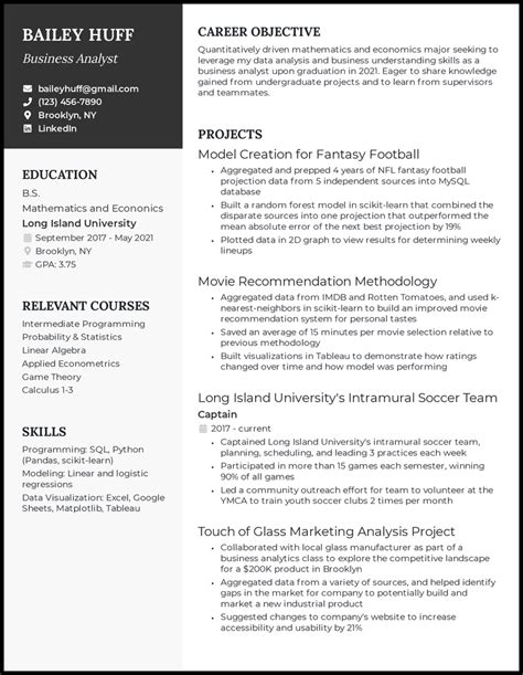 15 College Graduate Resume Examples And Templates