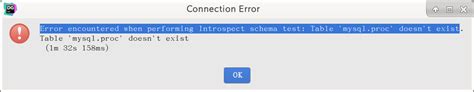 Datagriperror Encountered When Performing Introspect Schema Xxx 错误的解决