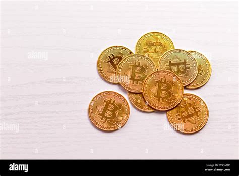 Bitcoin Gold Coin Cryptocurrency Concept Virtual Currency Background