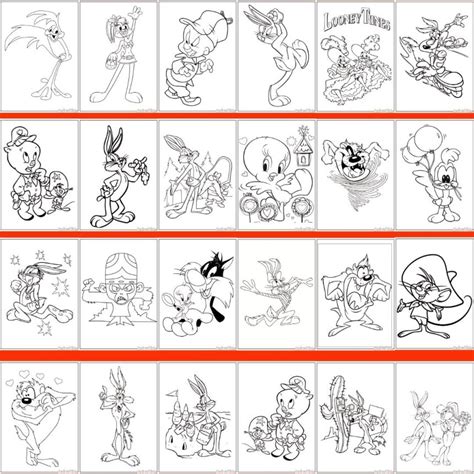 Desenho Looney Tunes Para Colorir P Ginas De Divers O Animada