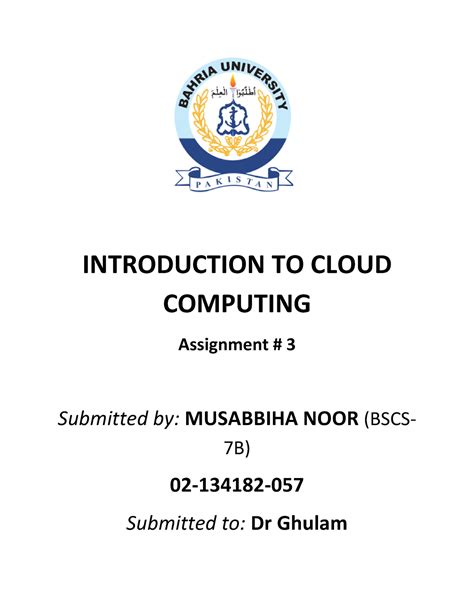 Introduction To Cloud Computing Introduction To Cloud Computing