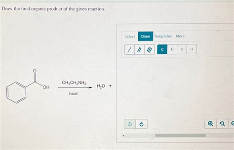 Solved Draw The Final Organic Product Of The Given Reaction Chegg