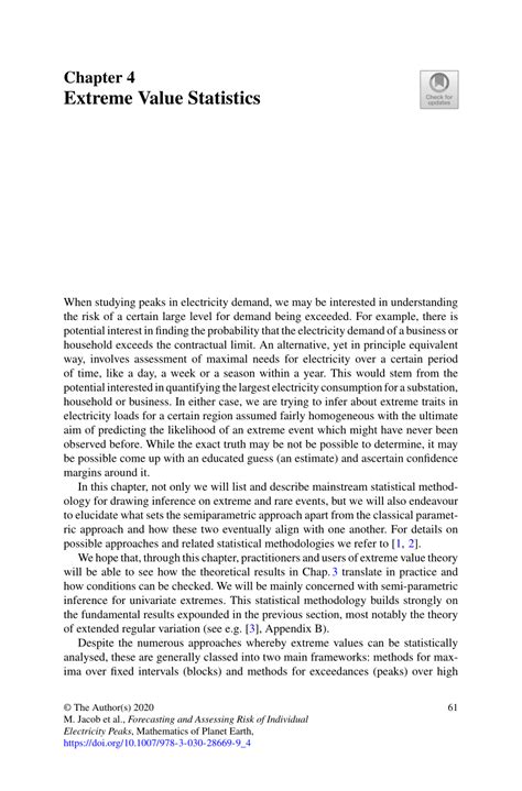 Pdf Extreme Value Statistics