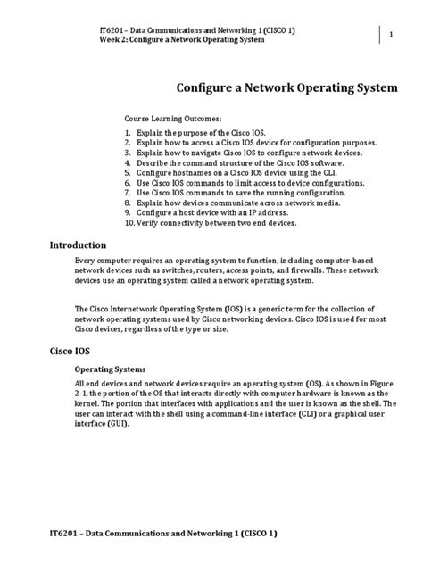 W2 Configure A Network Operating Systemfile Pdf Command Line