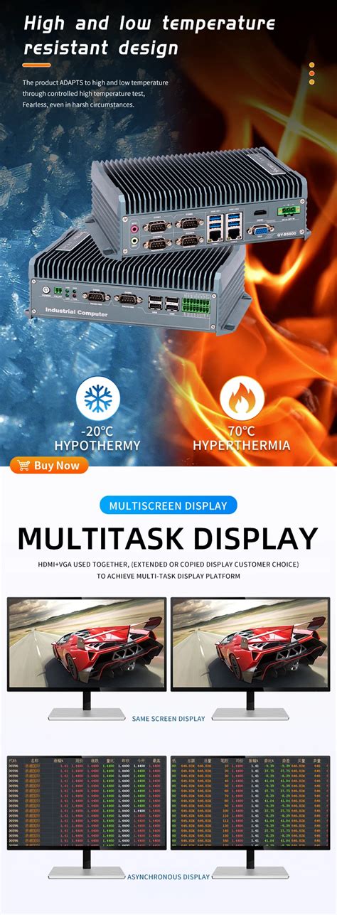 Pc Industrial Linux Mini Pc Ipctech Fanless Industry Mini Pc Embedded