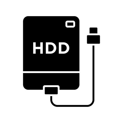 Premium Vector Hard Disk Drive Icon Vector Design Template In White