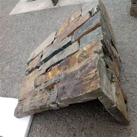 Rusty Slate Corner Cladding Durability And Elegance