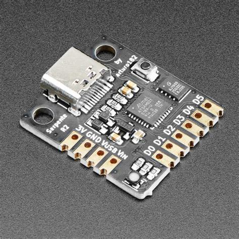 Serpente Tiny Circuitpython Prototyping Board Usb C Socket Ada