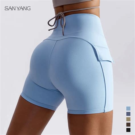 Summer New Cargo Pocket Tight Shorts Fashion Sexy Booty Sportswear