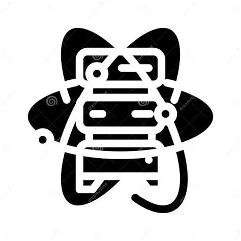 量子计算机数据服务器字形图标矢量图插图 向量例证 插画 包括有 图表 数字式 电子 塑造 补白 235607748