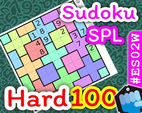Hard [es02w] Split Sudoku 100 Tables With Guide And Solutions Etsy