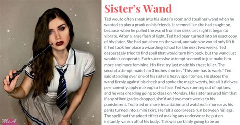 Ms Alexandras Tg Captions Sisters Wand