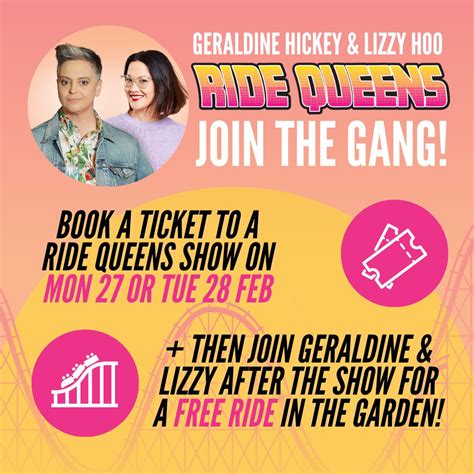 Geraldine Hickey On Twitter Free Rides When You Book To See Our Show