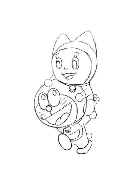 Doraemon Dorami Mewarnai Sorella Minore Pianetabambini Coloradisegni Cartoni Animati Stampare