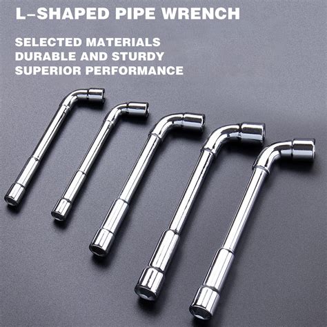 Qianying Metric L Shaped Angled Hex Socket Wrench Plated Double Head Elbow Hex Wrench Set For