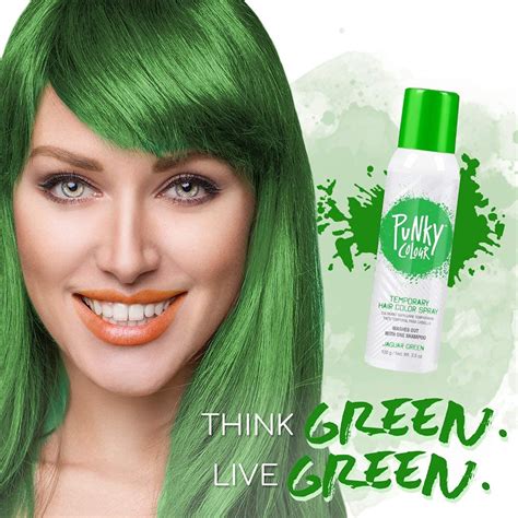 Buy Punky Temporary Hair Color Spray Jaguar Green Non Sticky Non
