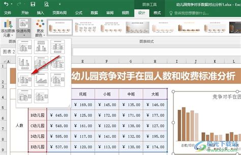 Excel表格文档如何快速更改图表布局？ Excel表格文档快速更改图表布局的方法 极光下载站