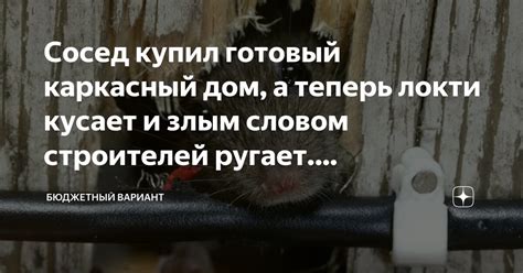 Сосед купил готовый каркасный дом а теперь локти кусает и злым словом строителей ругает