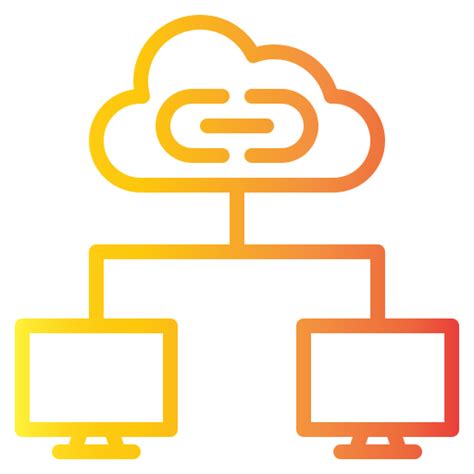 Cloud Commputing Generic Gradient Outline Icon Freepik