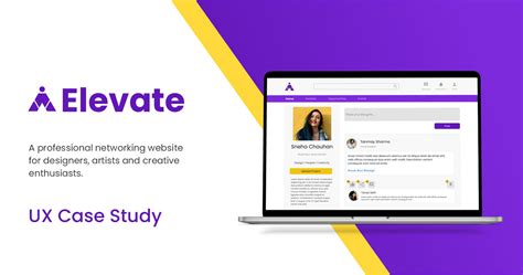 Elevate Networking Website UX Case Study Behance