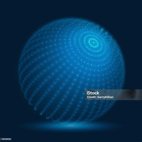 벡터 사이버 스 퓌 어와 이진 숫자 문자열로 블루 큰 데이터 영역입니다 정보 코드 구조 표현입니다 암호화 분석입니다 Bitcoin Blockchain 이동입니다 1에 대한