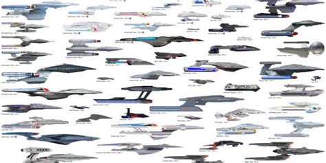 Starship Size Comparison Charts Star Trek Minutiae Fiction Series