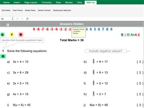 Linear Equations Differentiated Worksheet Teaching Resources