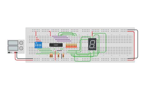 Circuit Design 7 Segment Tinkercad