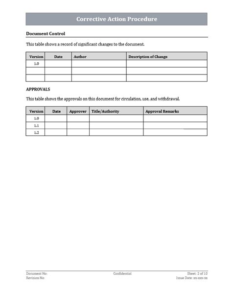 Iso 27001 Non Conformity And Corrective Action Procedure Template