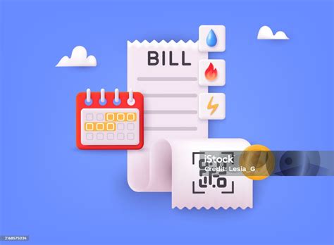 청구서 지불 유틸리티 은행 레스토랑 및 기타 지불 달력 및 체크 표시 세금 또는 신용 청구서 시간 대출 날짜 또는 예산 소득일