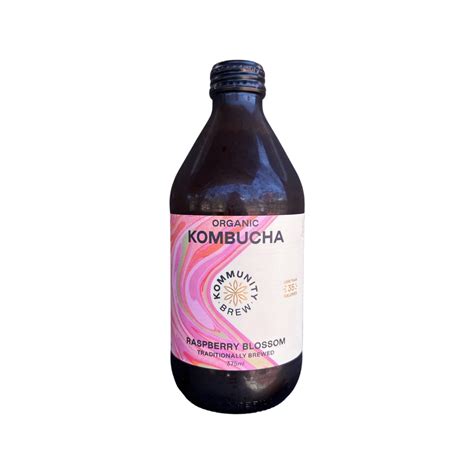 Kommunity Brew Kombucha Raspberry Blossom 375ml Dunn And Walton