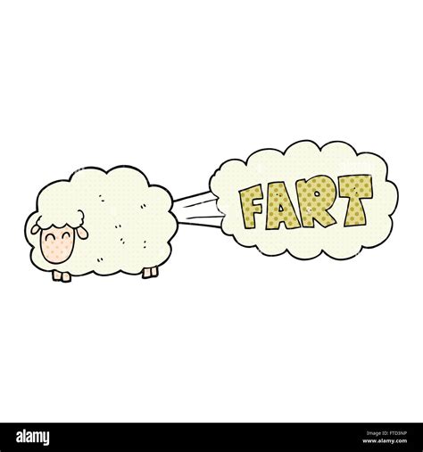 Freehand Drawn Cartoon Farting Sheep Stock Vector Image And Art Alamy