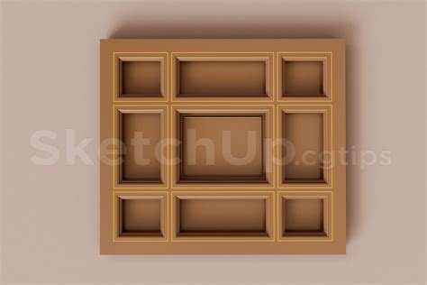 16588 Free Sketchup Ceiling Panel Model Download