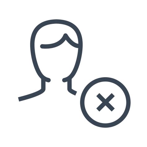 Account Avatar Delete Man Profile Remove User Icon